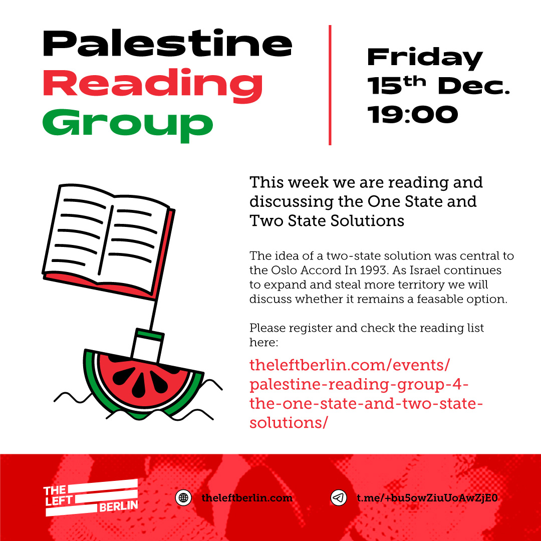 Palestine reading groups: more than just education – The Left Berlin