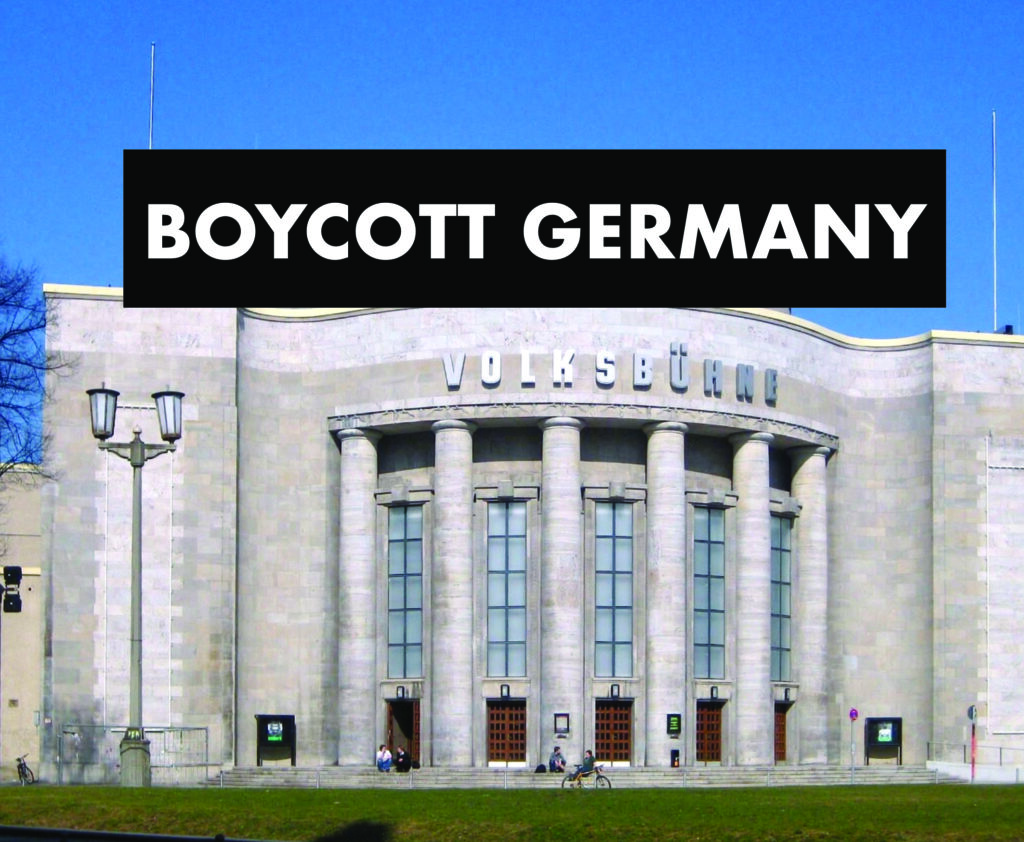International cultural workers called on to boycott German cultural ...