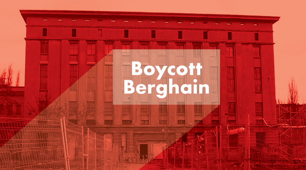 Boycott of Berghain: from March 2024 to now – The Left Berlin